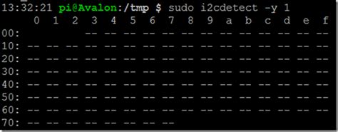 Enabling And Checking I2c On The Raspberry Pi Using The Command Line