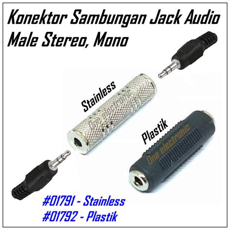 Jual Sambungan I Jack Mini Stereo To Jack Mini Stereo Besi Plastik Pvc Female To Female Mini L
