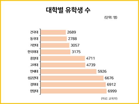 대학별 유학생 수 통계자료