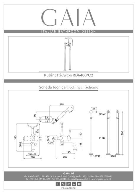 Aston Set Vasca A 2 Fori By Gaia Mobili