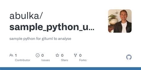 Github Abulkasamplepythonuml Sample Python For Gituml To Analyse