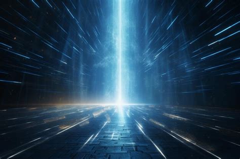 Premium Ai Image Quantum Teleportation Represented By Light Beams O