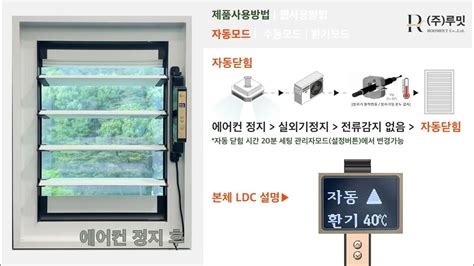 주루밋 전동루버 개폐장치 자동 열림 닫힘 Youtube