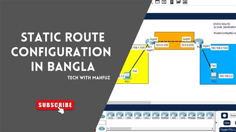 How To Configure Static Route Bangla Tutorial Youtube