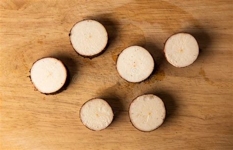 Tapioca Root On A Cutting Board Stock Image Image Of Cassava Crop