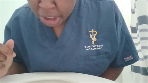 Gag Vomit Into Toilet Nice Sounds