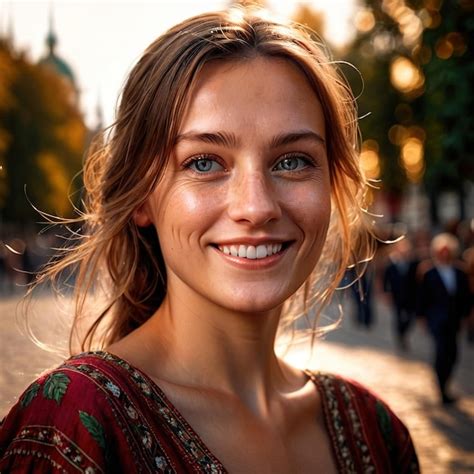 Hungarian Woman From Hungary Typical National Citizen Premium Ai