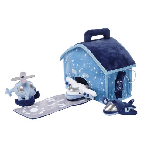 Bedtime Originals Interactive Airplaneairport Plush Play Set With