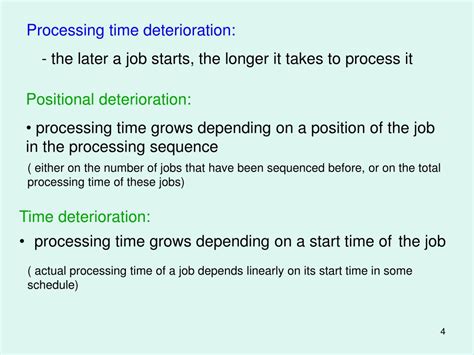 Ppt On Single Machine Scheduling With Processing Time Deterioration