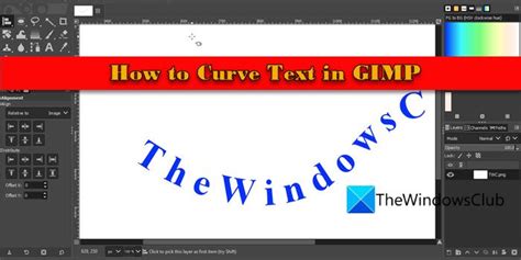 How To Curve Text In Gimp On Pc