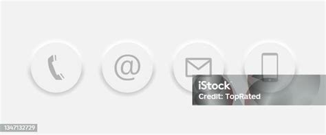 노이모티즘 디자인에 설정된 벡터 버튼 아이콘에 문의하십시오 웹 사이트 디자인 로고 앱 Ui에 대한 통신 기호입니다 벡터 Eps 10 전화에 대한 스톡 벡터 아트 및 기타