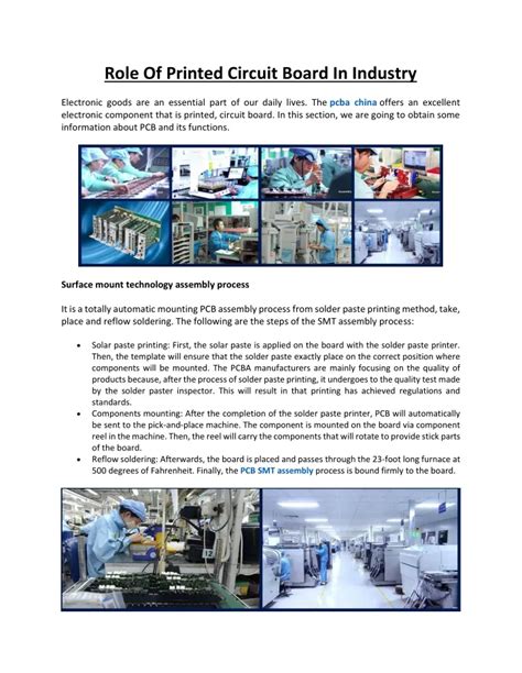 PPT Role Of Printed Circuit Board In Industry PowerPoint Presentation ID 9790981