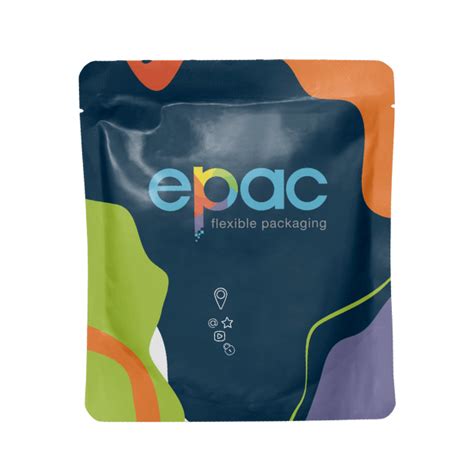Custom Flat Pouch Pillow Pouch And Tear Notch Packaging Recyclable