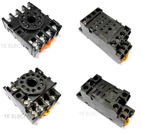 Relay Base Socket For Mk2 Ly2 Ly4 Mk3p Pf113a 11 Pin Round Ptf14a 14 Pin Ptf08a 8 Pin