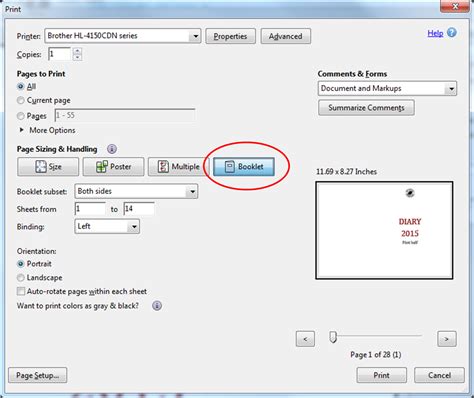 My Life All In One Place How To Print In Booklet Mode