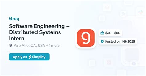 Software Engineering Distributed Systems Intern Groq Simplify Jobs