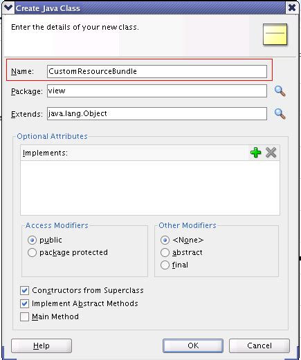 Customizing A Resource Bundle
