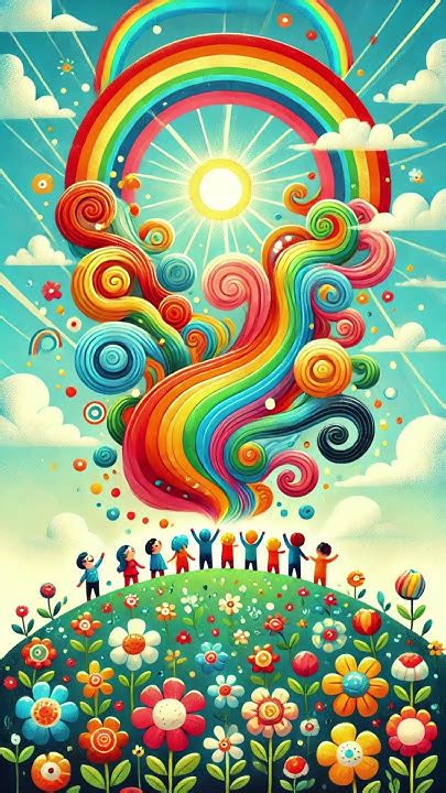 เพลงเต้นรำในสายรุ้ง Version 1 เพลงสำหรับเด็ก เพลงเพื่อการเรียนรู้สำหรับเด็ก Shorts Youtube