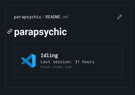 I Built A Vs Code Extension To Show Your Editor Session Details Like Discord Rpc On Your Github
