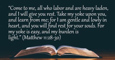 Your Daily Bible Verses — Matthew 1128 30 — Integrated Catholic Life™