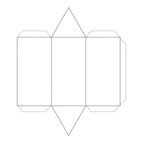 of a triangular prism net
