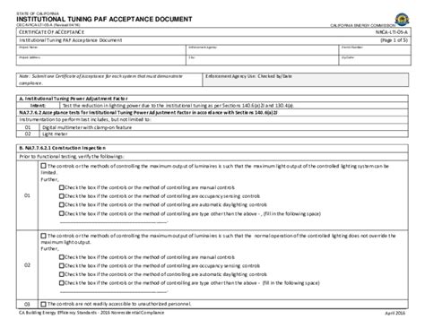 Energy Code Ace 2016 Nrca Lti 05 A Institutional Tuning Paf