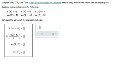 Solved Suppose That Xy And Z Are Jointly Distributed