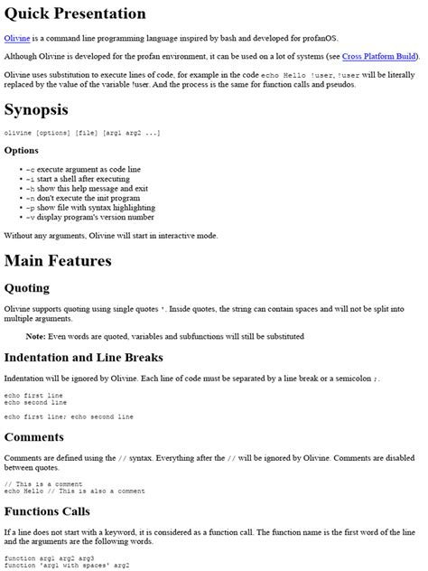 olivine documentation download free pdf parameter computer