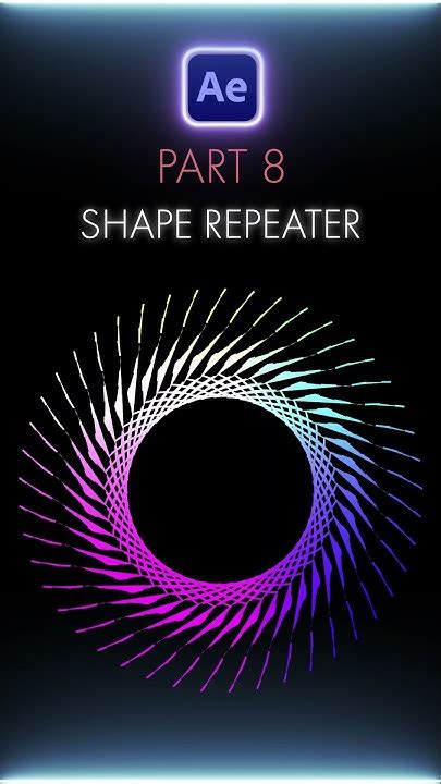 Ae Tutorial Part 8 Shape Repeater Aftereffects Tutorial Ae Youtube