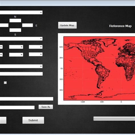 Screenshot Of Developed GUI For Visualizations Of Global Map To Select Download Scientific