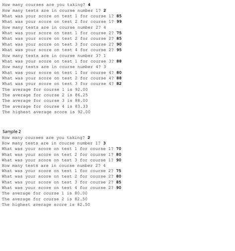 Solved Write A Program That Uses A 2 Dimensional List A Chegg