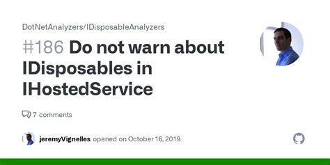 Do Not Warn About Idisposables In Ihostedservice · Issue 186
