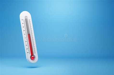 Thermometer Showing Average Temperature Is On Blue Background