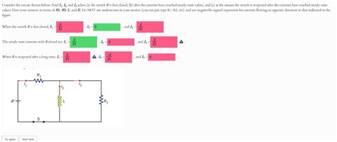 Solved Consider The Circuit Shown Below Find I1i2