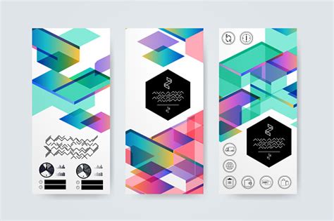 기하학적 유행 일러스트 배경 현수막 멤피스 기하학적 스타일 플랫 및 3d 디자인 요소 레트로 아트 포스터 전단지 배너 커버에 대 한 기하 도형에 대한 스톡 벡터 아트 및