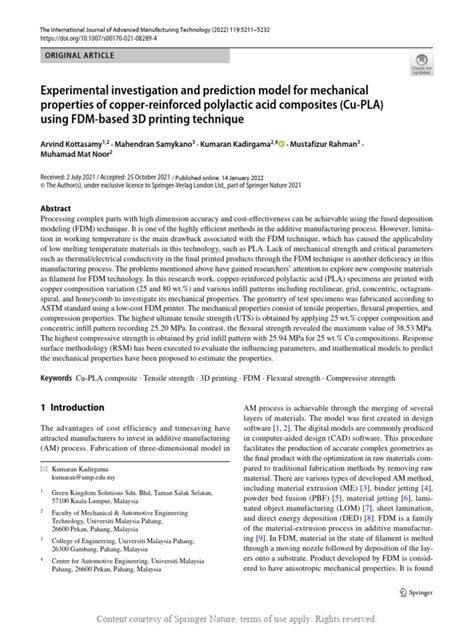 Experimental Investigation And Prediction Model Fo Pdf Deformation