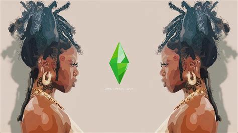She Got Locs Loading Screen Meekgames In 2024 Sims 4 Characters