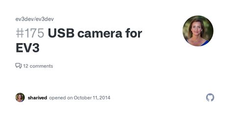 Usb Camera For Ev3 · Issue 175 · Ev3devev3dev · Github