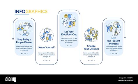 Boost Self Esteem Rectangle Infographic Template Stock Vector Image