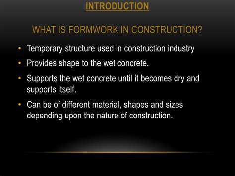 Solution Types Selection And Design Of Formwork In Construction