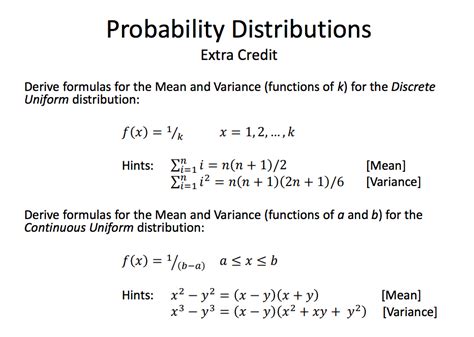 Variance Formula Probability