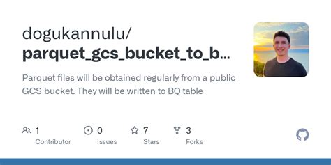 Github Dogukannuluparquetgcsbuckettobigquerytable Parquet