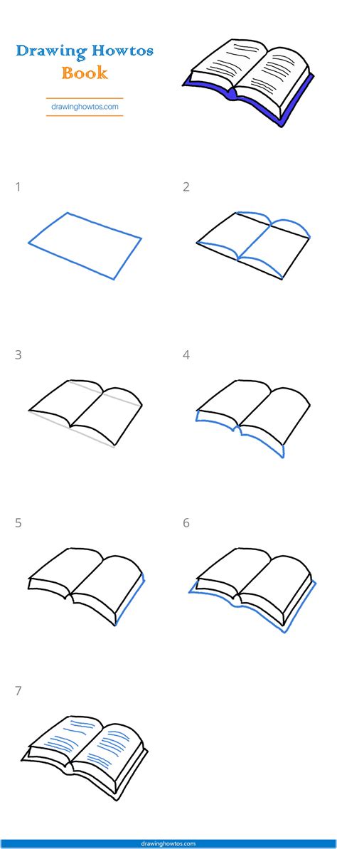 How To Draw An Open Book Step By Step Easy Drawing Guides Drawing