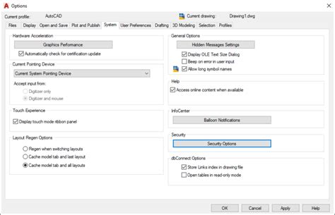 Autocad Options Dialog Box Explained Part One Autocad Blog Autodesk