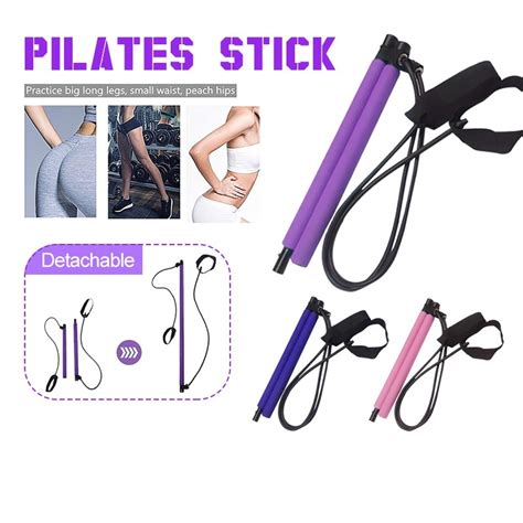Portable Pilates Studio Workout Bar Tone Strengthen Flex Versatile