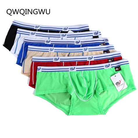 6 개몫 섹시한 남자 복서 부드러운 통기성 얼음 실크 섹시한 속옷 남자의 뜨거운 엉덩이 업 Jockstrap 섹시한 Cueca 권투 팬티권투선수 Aliexpress