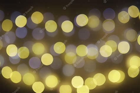 Premium Photo Abstract Bokeh Background Golden Bokeh Circles On Dark
