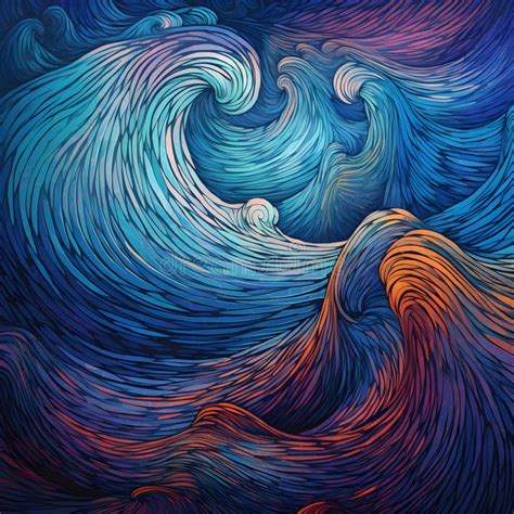 Generative Ai Illustrations Gravity Gravitational Waves Concept Physical Wave And Technology