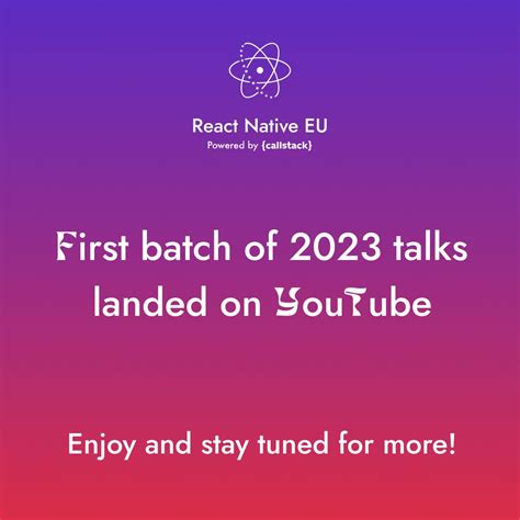 React Universe Conf On Linkedin Reactnativeeu2023 Rneu2023