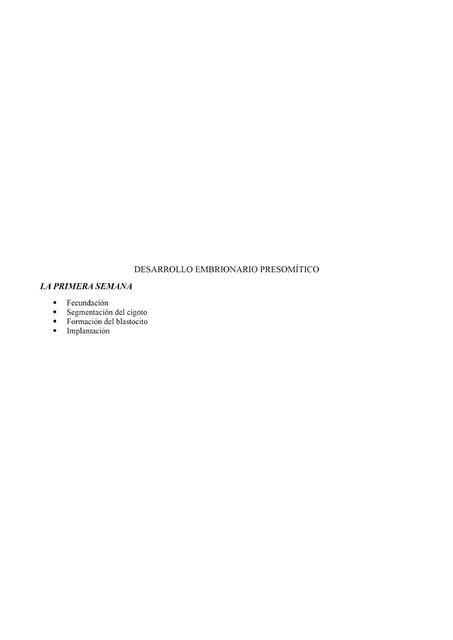 Resumen Capítulo 7 Embriología Humana Y Biología Del Desarrollo Arteaga